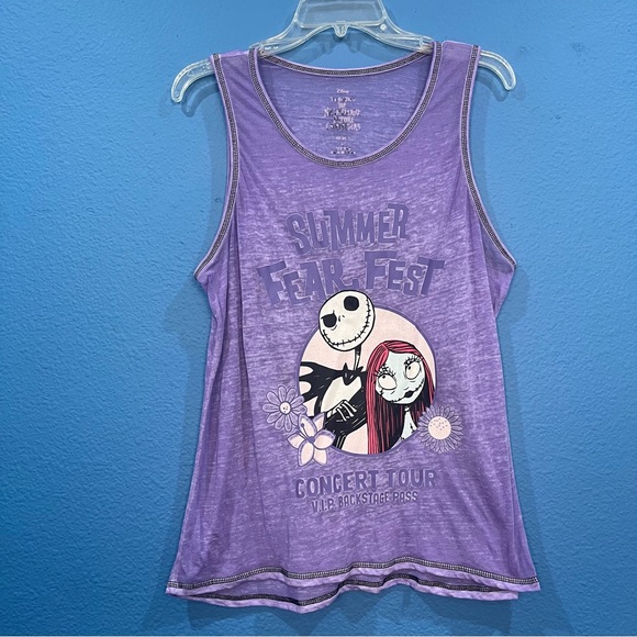 Disney | Tops | Disney Nightmare Before Christmas Purple Sheer Summer ...